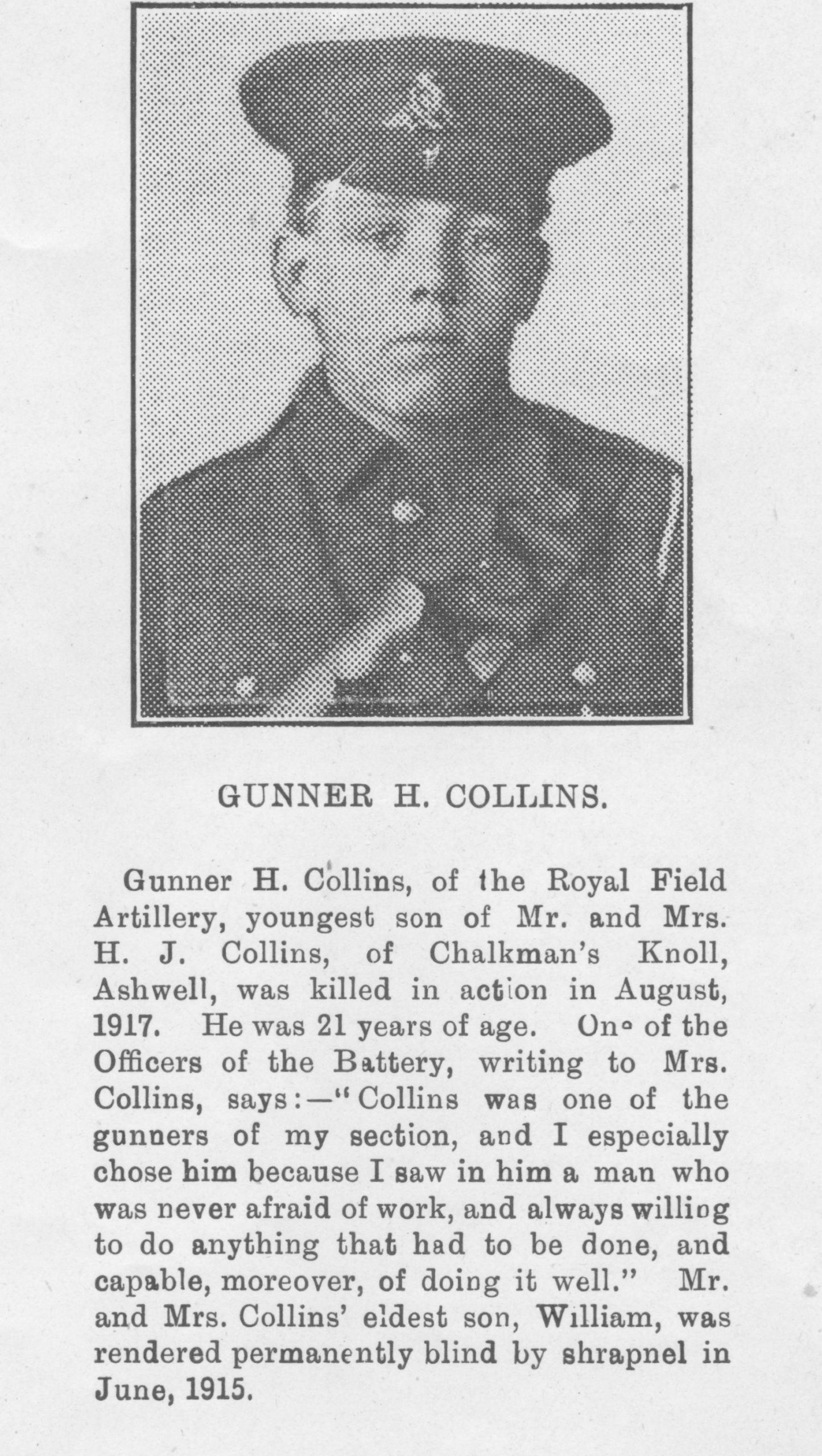 Collins, Henry James - Ashwell Museum