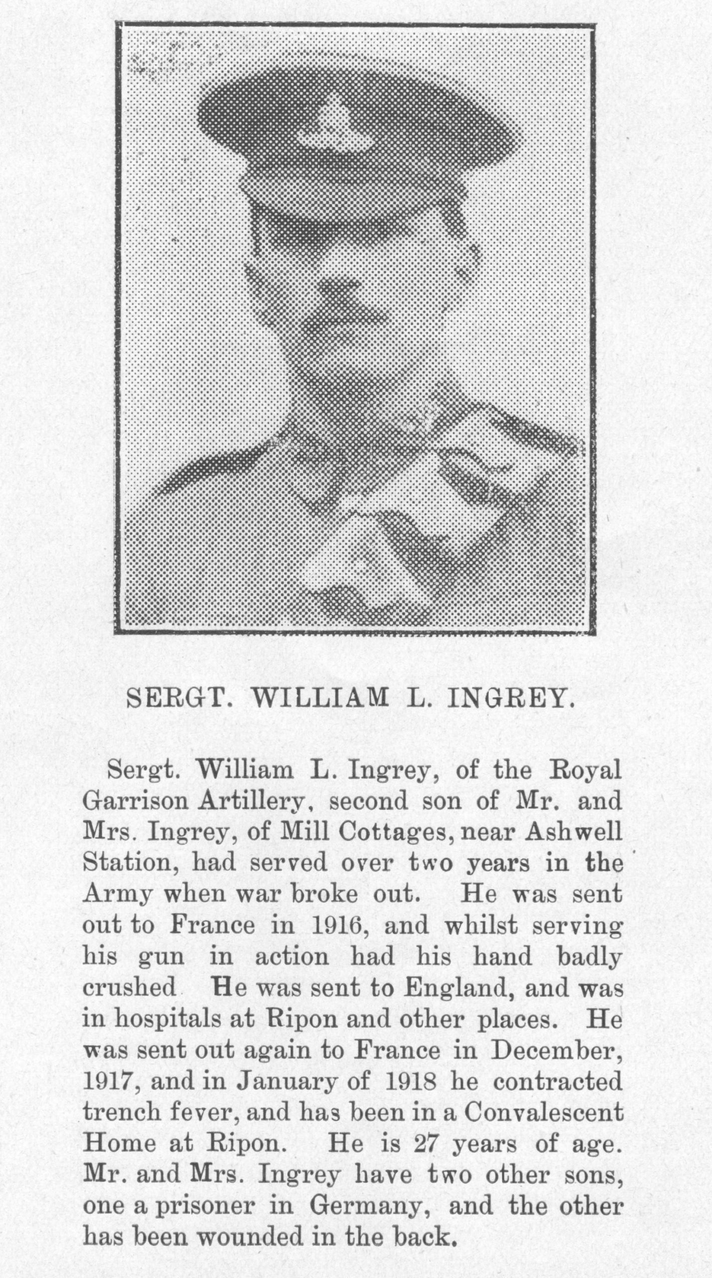 Ingrey, William Leonard - Ashwell Museum